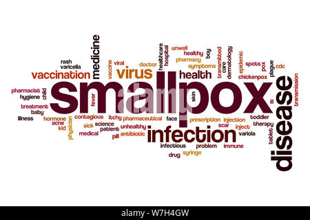 Smallpox word cloud Stock Photo - Alamy