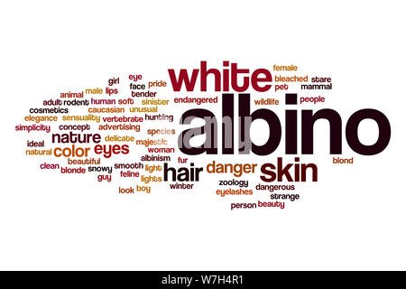 Albinism word cloud concept Stock Photo - Alamy