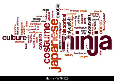 Ninja word cloud Stock Photo - Alamy
