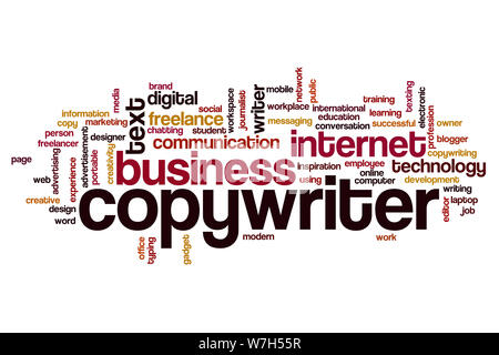 Copywriter word cloud Stock Photo - Alamy