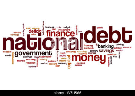 Debt word cloud concept Stock Photo - Alamy