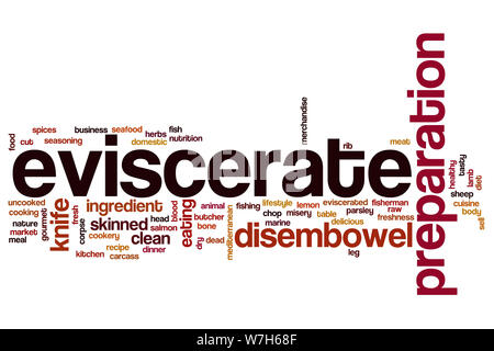 Eviscerate word cloud concept Stock Photo - Alamy