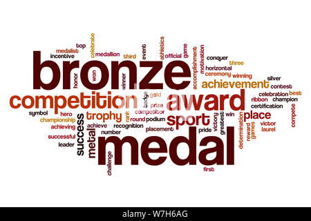 Gold medal word cloud concept Stock Photo - Alamy