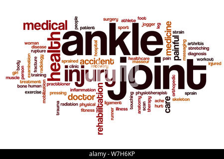 Ankle joint word cloud concept Stock Photo - Alamy