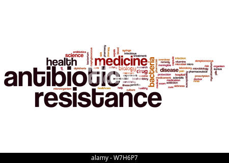 Antibiotic resistance word cloud concept Stock Photo - Alamy