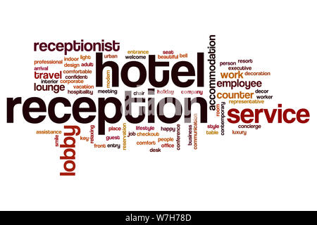 Hotel room word cloud concept Stock Photo - Alamy