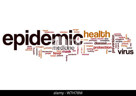 Epidemic word cloud concept Stock Photo - Alamy