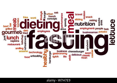 Fasting word cloud concept Stock Photo - Alamy