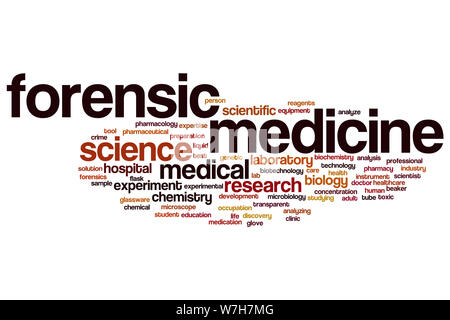 Forensic science word cloud concept Stock Photo - Alamy