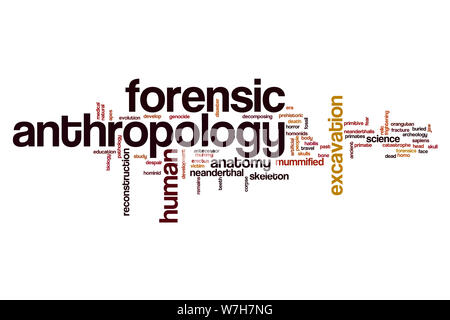 Forensic anthropology word cloud concept Stock Photo - Alamy