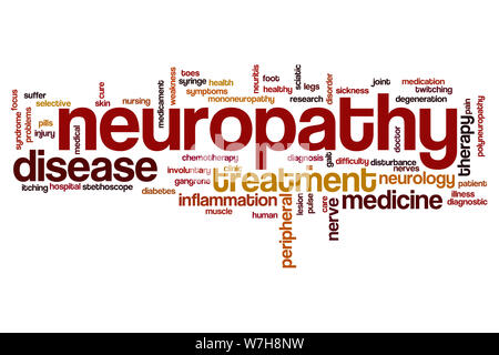 Peripheral neuropathy word cloud concept Stock Photo - Alamy