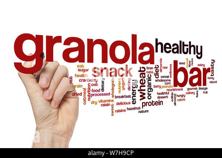 Protein bar word cloud concept Stock Photo - Alamy