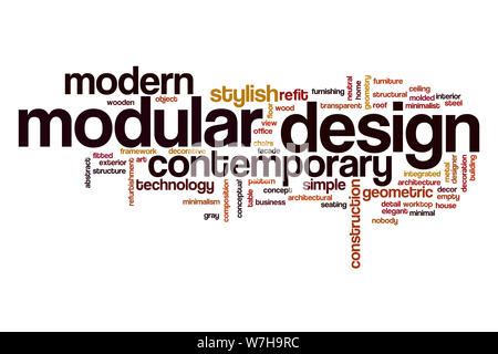 Modular design word cloud concept Stock Photo - Alamy