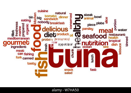 Tuna word cloud concept Stock Photo - Alamy