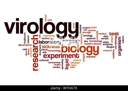 Virology word cloud concept Stock Photo - Alamy
