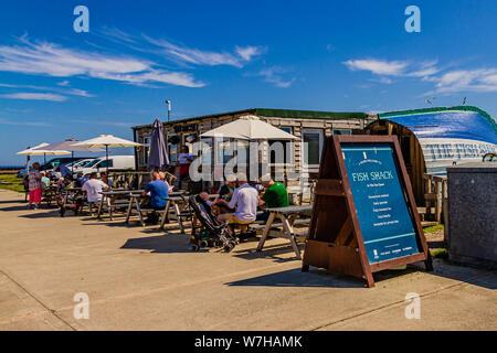 A seafood restaurant in Amble, Northumberland, UK Stock Photo - Alamy