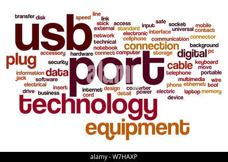 USB C word cloud concept Stock Photo - Alamy