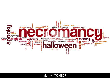 Necromancy word cloud concept Stock Photo - Alamy