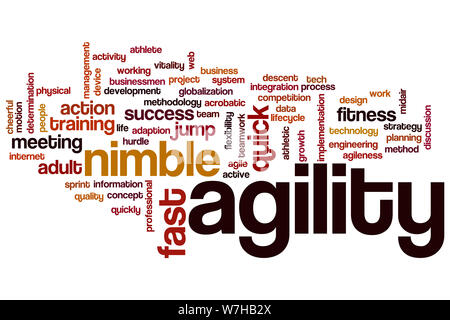 Agile Development, word cloud concept on white background Stock Photo ...