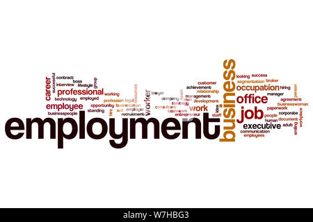 Self-employment word cloud concept Stock Photo - Alamy