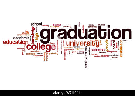 Graduation word cloud Stock Photo - Alamy