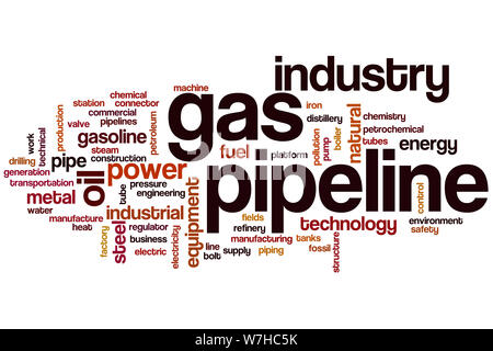 Pipeline word cloud concept Stock Photo - Alamy