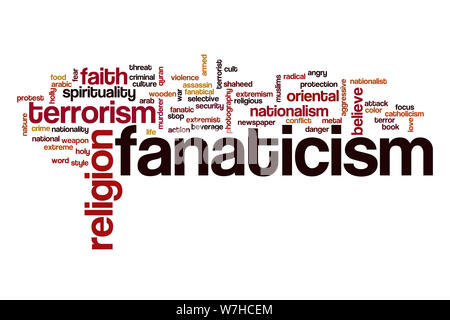 Religious fanatic word cloud concept Stock Photo - Alamy