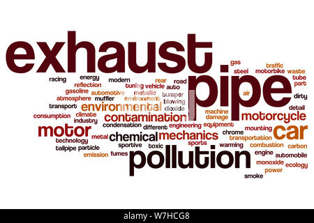 Car exhaust word cloud concept Stock Photo - Alamy