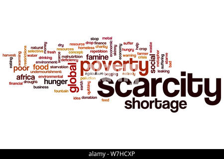 Food scarcity concept word cloud background Stock Photo - Alamy
