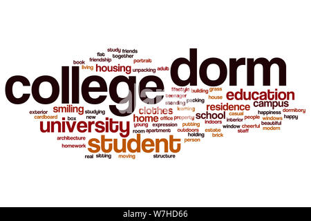 Dormitory word cloud concept Stock Photo - Alamy