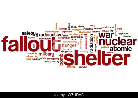 Fallout word cloud concept Stock Photo - Alamy