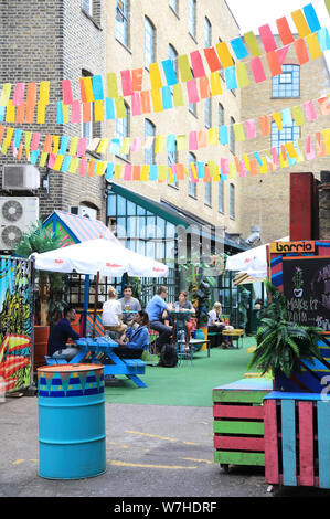 Barrio East Bar in Shoreditch, London Stock Photo - Alamy