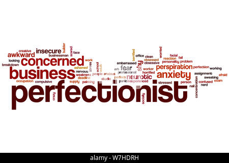Perfectionist word cloud concept Stock Photo - Alamy