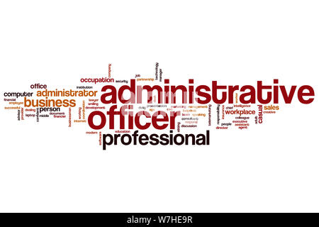 Administrative Assistant, word cloud concept on white background Stock ...