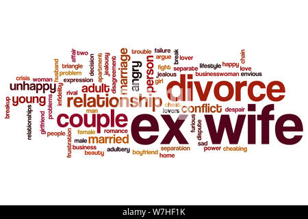 Ex girlfriend word cloud concept Stock Photo - Alamy