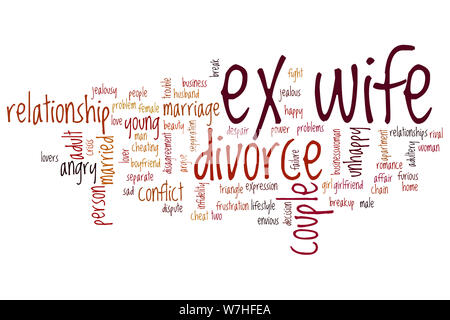 Ex girlfriend word cloud concept Stock Photo - Alamy