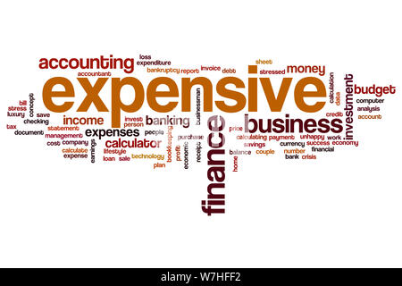 Expensive word cloud concept Stock Photo - Alamy