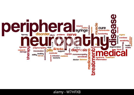 Peripheral neuropathy word cloud concept Stock Photo - Alamy
