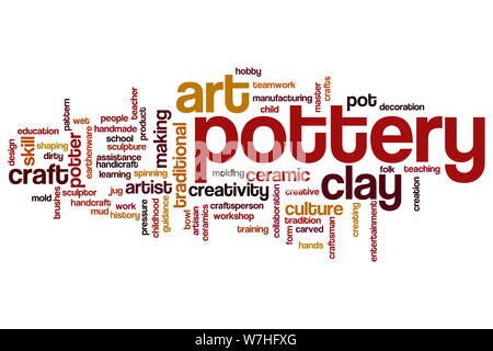 Pottery word cloud concept Stock Photo - Alamy