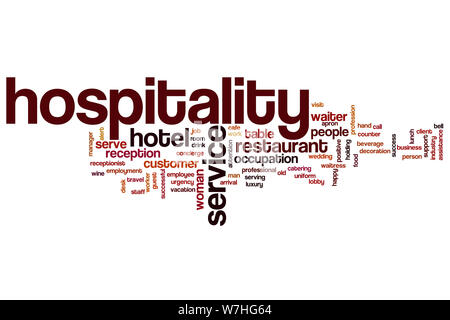 Hotel room word cloud concept Stock Photo - Alamy