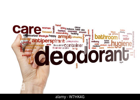 Antiperspirant word cloud Stock Photo - Alamy