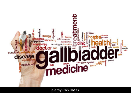Gallbladder word cloud Stock Photo - Alamy