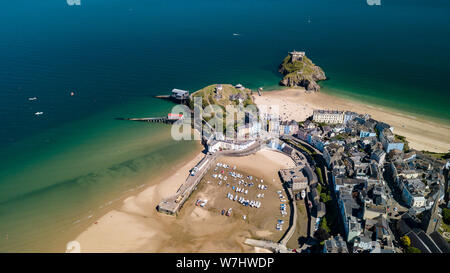 Aerial view of Tenby Stock Photo: 58716528 - Alamy