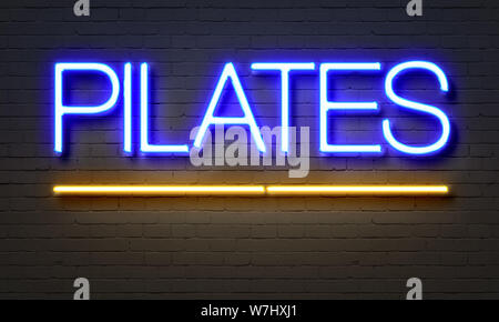 Pilates Neon Sign Stock Photo - Alamy