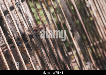 Closeup shot of the rusty steel bar Stock Photo - Alamy