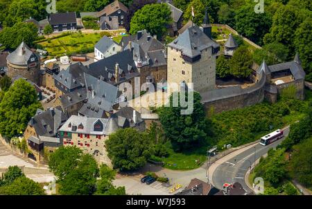 Aerial view, castle castle, castle complex, Solingen, Bergisches Land ...