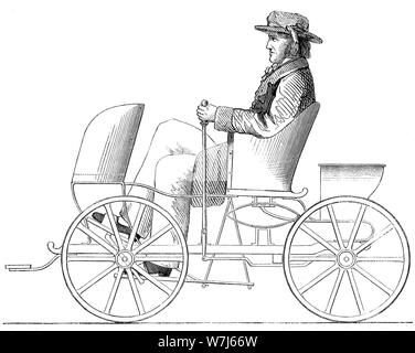 Draisine, 19th century illustration Stock Photo - Alamy