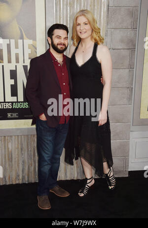 HOLLYWOOD, CA - AUGUST 05: Samm Levine (L) and Rachel Cushing arrive at ...