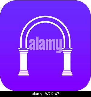 Arch icon digital purple Stock Vector Image & Art - Alamy