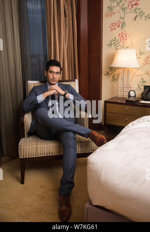 Taiwanese-born Canadian model and actor Godfrey Gao poses for portrait ...